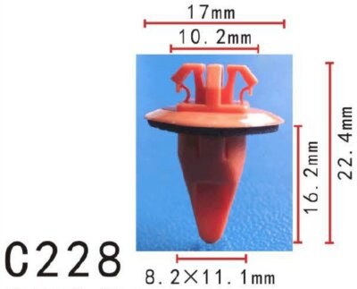 20pcs Fit Toyota 7539735010,7539535070 Wheel Flare & Body moulding Clip ...