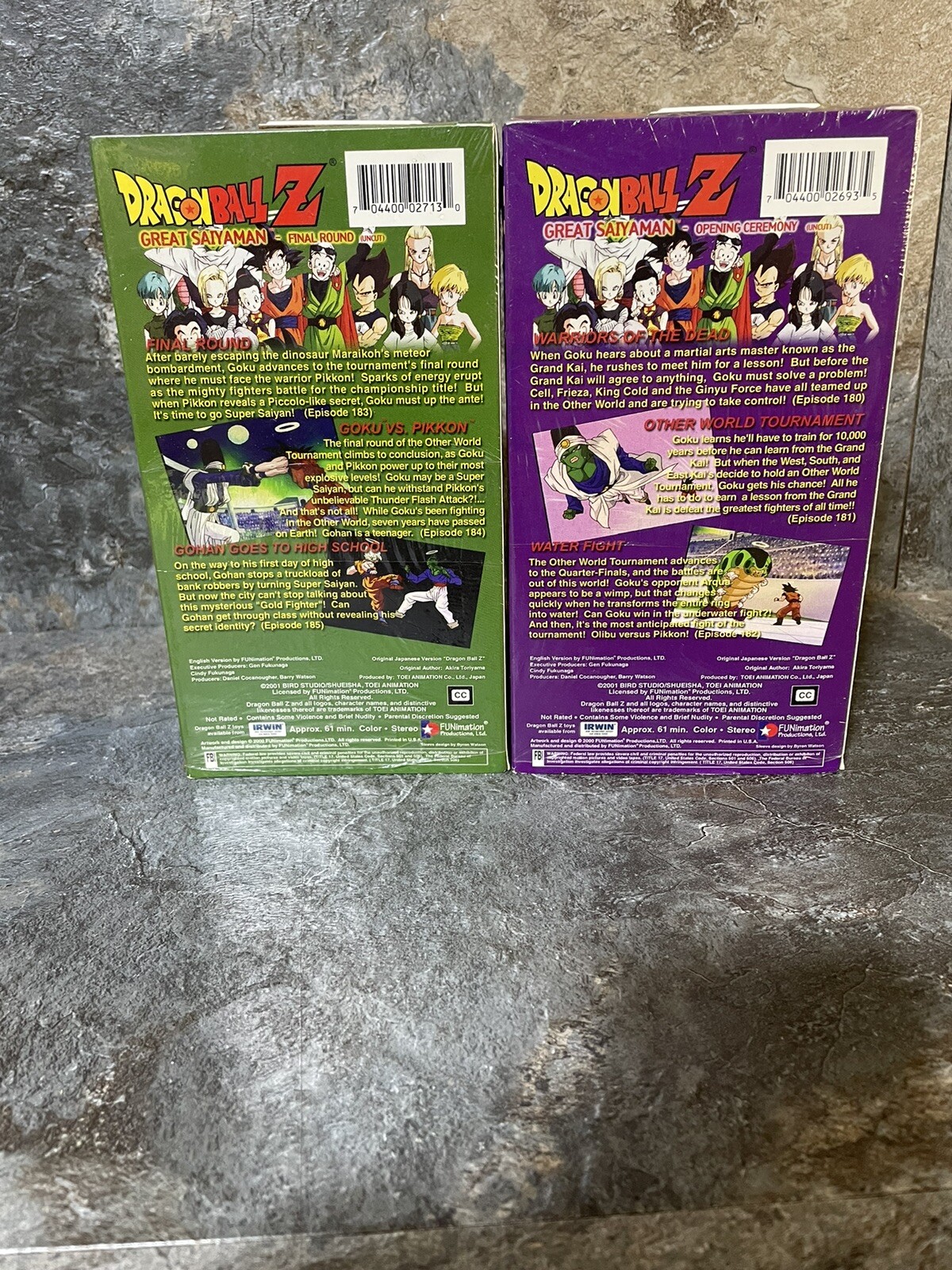 Dragon Ball Z UNCUT VHS Tape Lot Great Saiyaman Final Round/opening ...