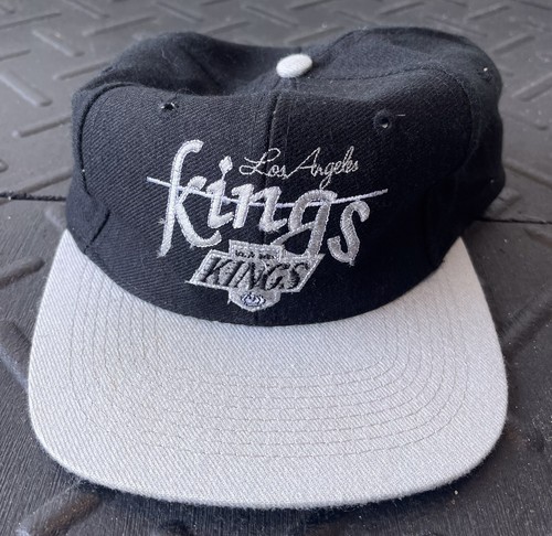 Vintage The Game LA Kings Script Hat NHL Cap Silver Black Logo Los ...