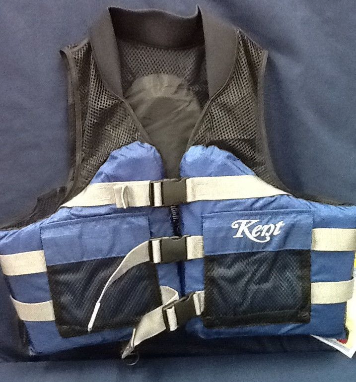 Kent Fishing Vest Adult Medium Blue | eBay