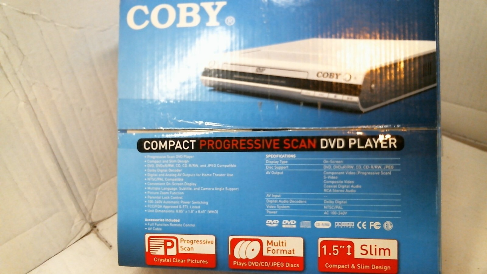 Coby DVD-233 Compact DVD Player with Progressive Scan | eBay