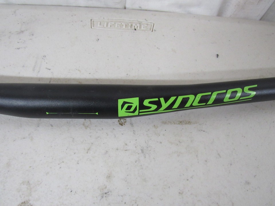 Syncros Alloy Flat Bar 700mm 31.8 Black/Green Handlebar Bars | eBay