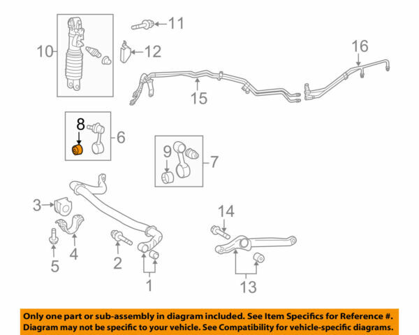 48849-60120 Toyota Bush, front stabilizer link, rh 4884960120, New ...