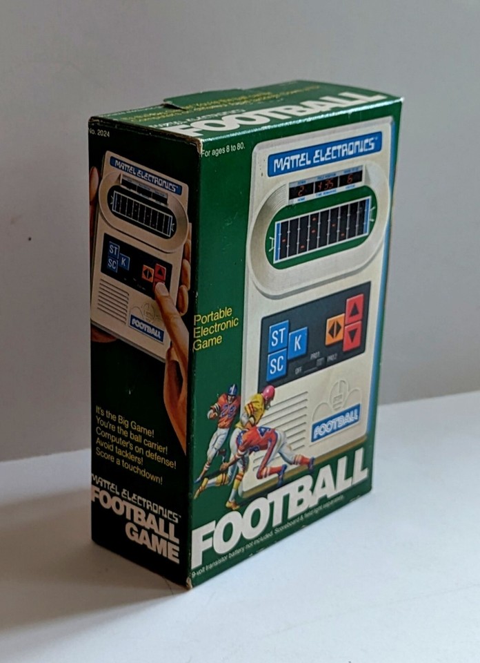 Original 1977 Mattel Electronic Football w/ Box Insert and Instructions ...