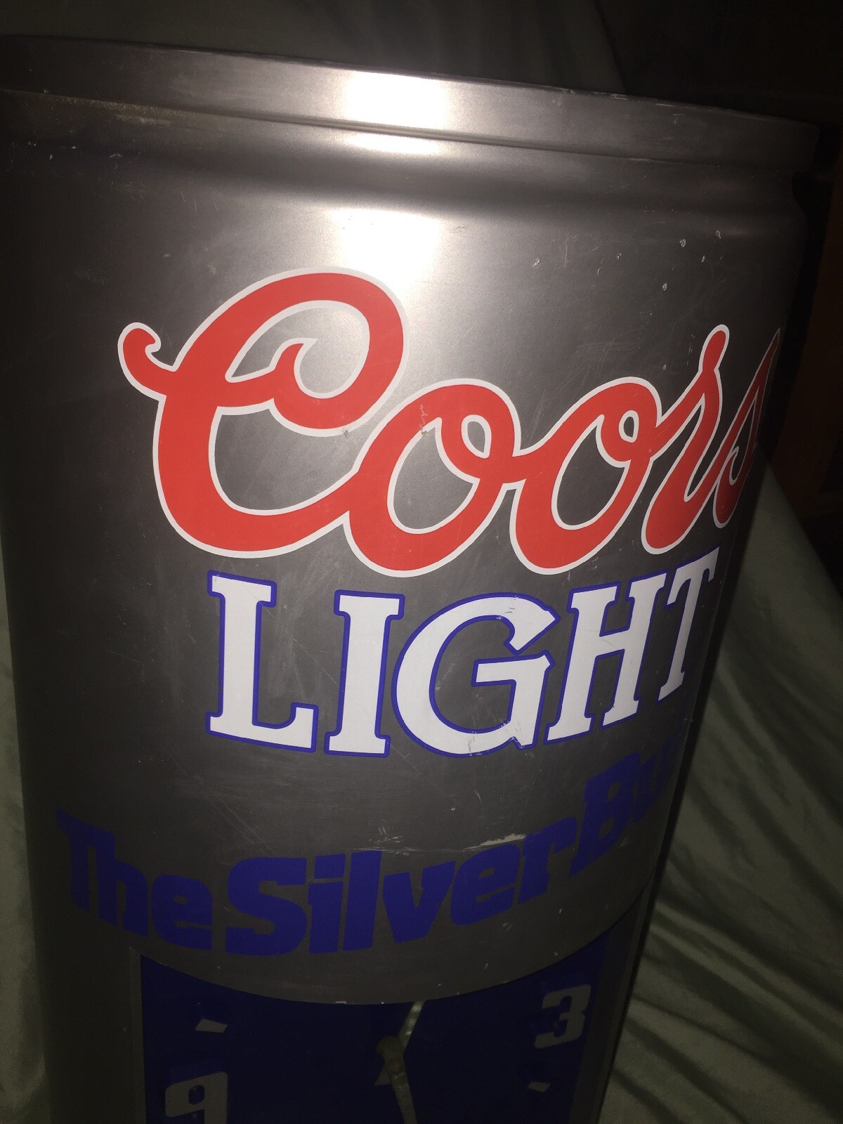 Unique Vintage Coors Light Silver Bullet Can Clock 2’ tall 1’ Wide | eBay