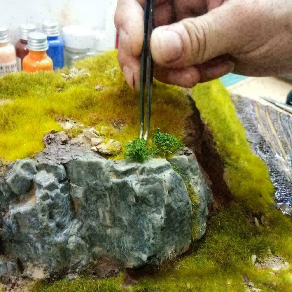 Static Grass Tufts Self-Adhesive Hay Field 28pcs Fit zast I4X8 1:35 ...