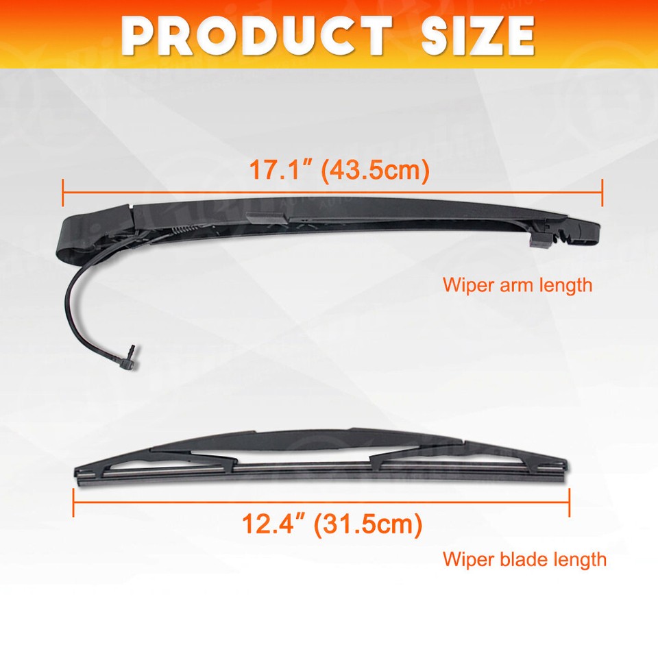 SET 2007-2014 Chevrolet Tahoe Rear Wiper Blade and Arm | 12 in | New ...