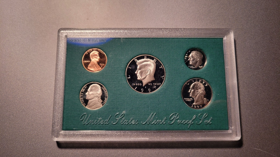 1997-S US Mint Clad Proof Set- Original Government Packaging Box & COA ...