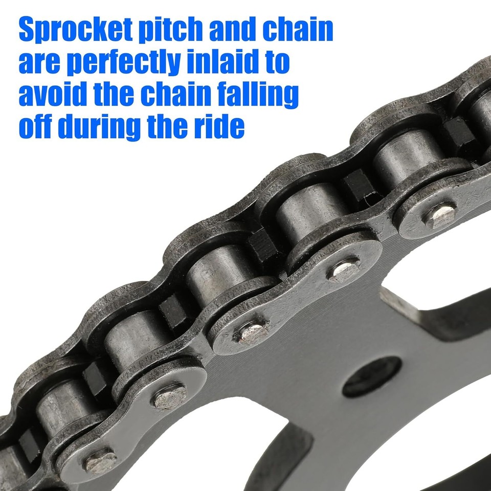 40/41/420 Chain 50T Rear Sprocket for Baja Motorsports Mini Bike MB165 ...