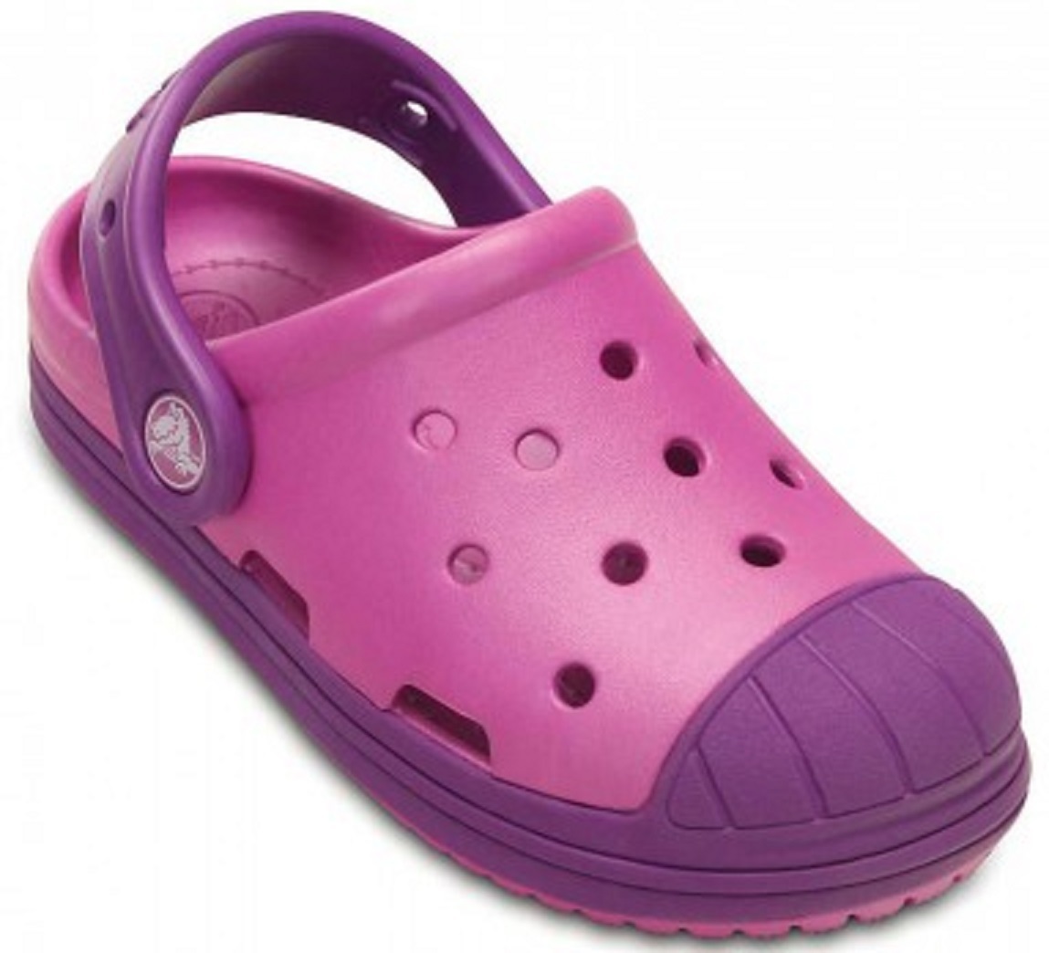 CROCS 202282-5M7 BUMPER TOE CLOE Kid's (M) Orchid/Amethyst Croslite ...