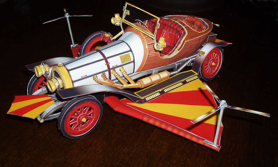 1968 Film Chitty Chitty Bang Bang Rodster GEN 11 Handcraft Paper Model ...