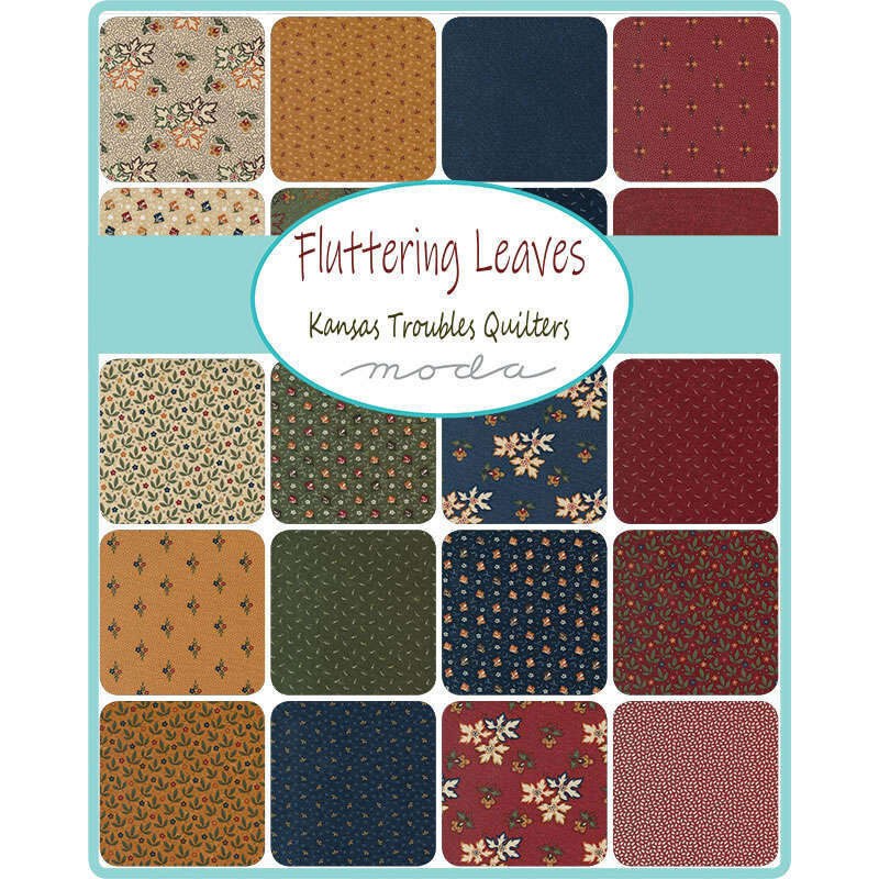Moda Fluttering Leaves Layer Cake Fabric by Kansas Troubles Quilters | eBay
