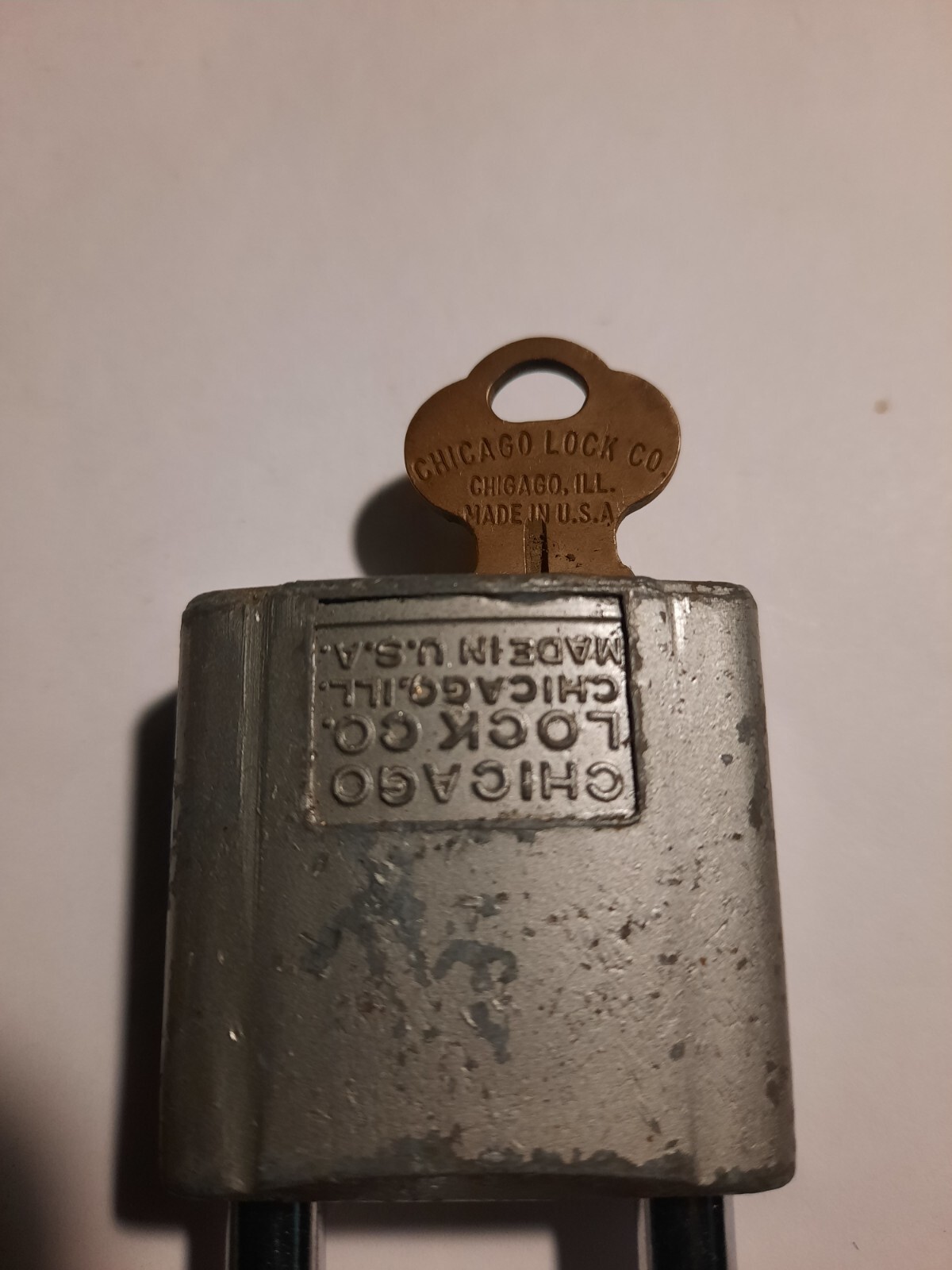 Vintage Chicago Lock Company Padlock With Key Works Well | eBay