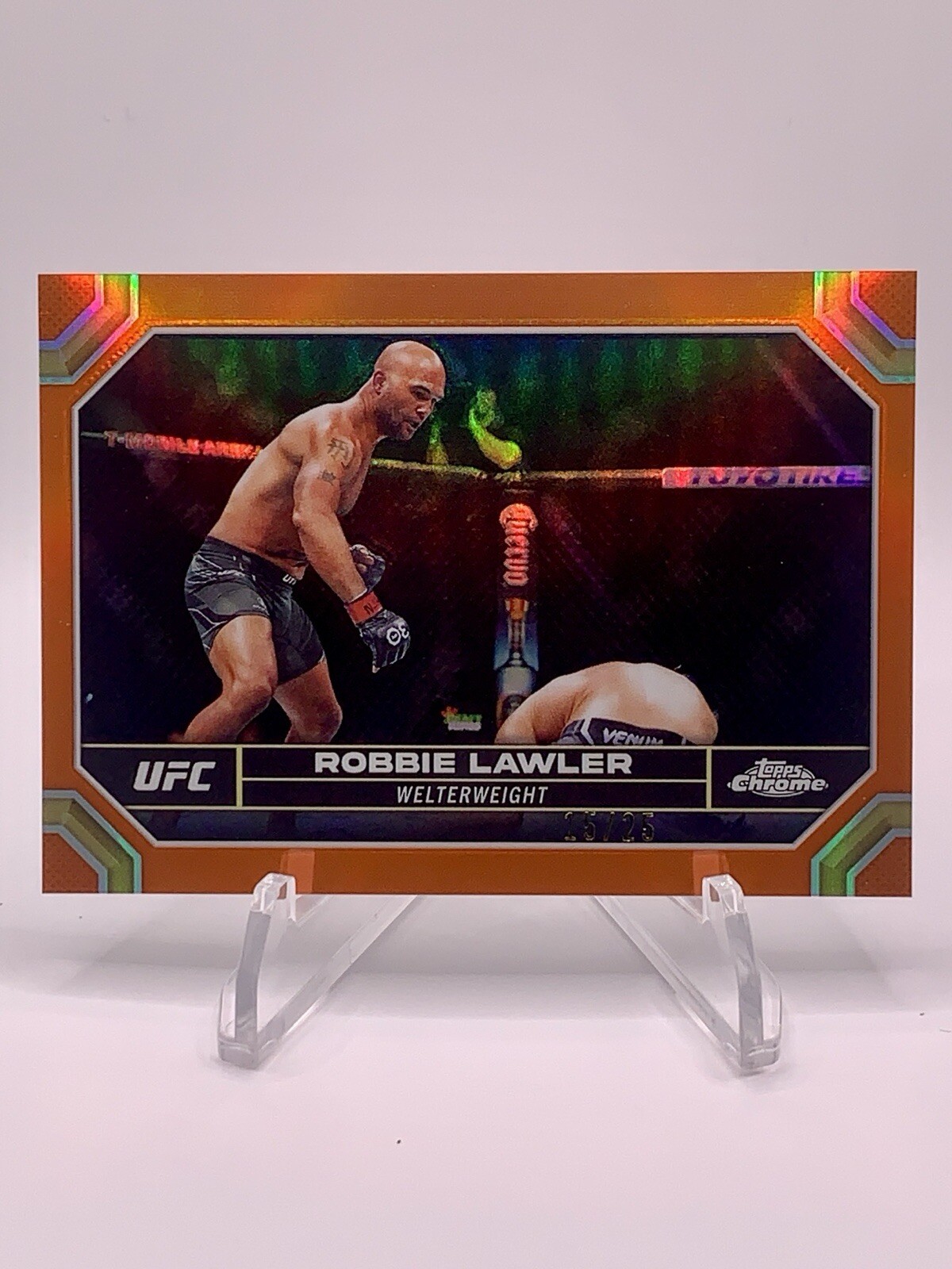 Robbie Lawler 2024 Topps Chrome UFC #165 Orange Refractor /25 Price ...