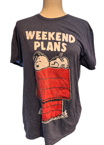 Vintage Peanuts Snoopy Weekend Plans T-Shirt Unisex Size M Comic Strip ...