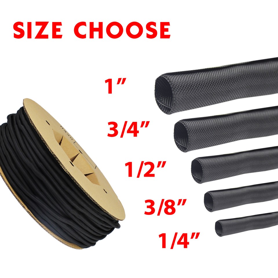 Cord Protector Wire Loom Tubing Cable Sleeve Split Harness Wrapping Lot ...
