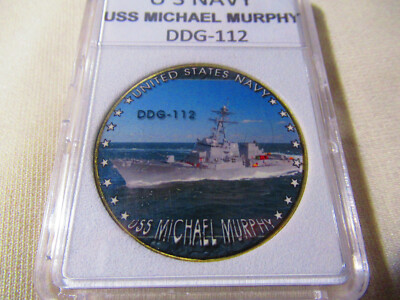 US NAVY - USS MICHAEL MURPHY (DDG-112) Challenge Coin | eBay