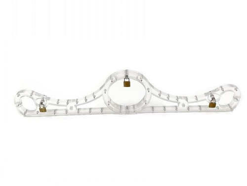 Male Female Binding Lock Crystal Cangue Pillory Neck Ring Oval Wrist ...