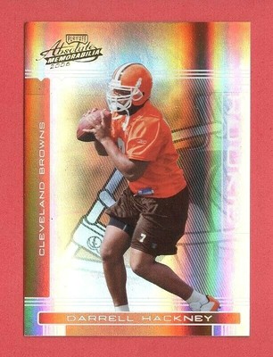 2006 ABSOLUTE MEMORBLA FB Darrell Hackney SP SILVER FOIL RC CARD #155 # ...