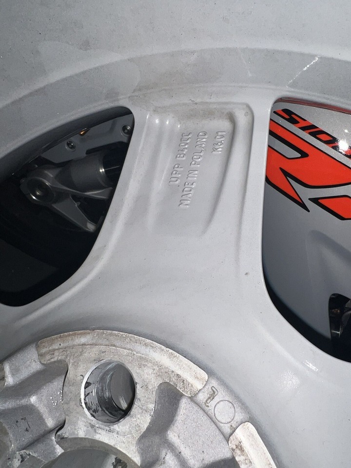 Land Rover Defender OEM Silver wheels and Off Road Goodyear tires 255 ...