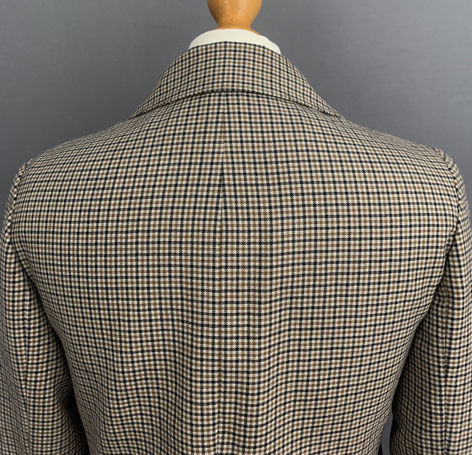 AQUASCUTUM JACKET - VICUNA CLUB CHECK PATTERN - 100% … - Gem