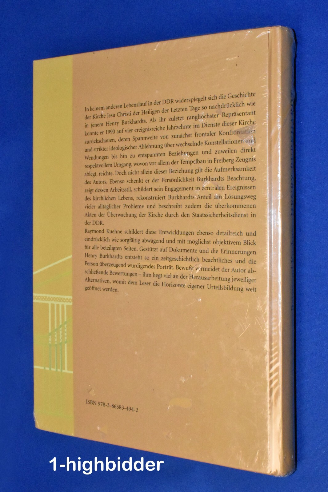 NEW! Henry Burkhardt Biography The LDS Church in East Germany Hardcover ...