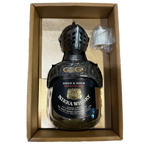 Nikka Whisky G&G Knight armor Cover Cap Metal Topper with empty bottle ...