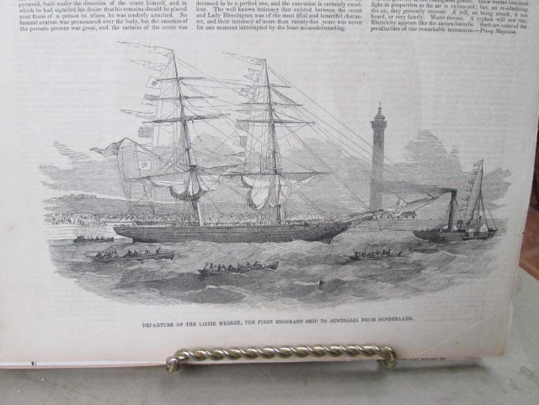 Vintage Print,LIZZIE WEBBER,1st Emigrant Ship | eBay