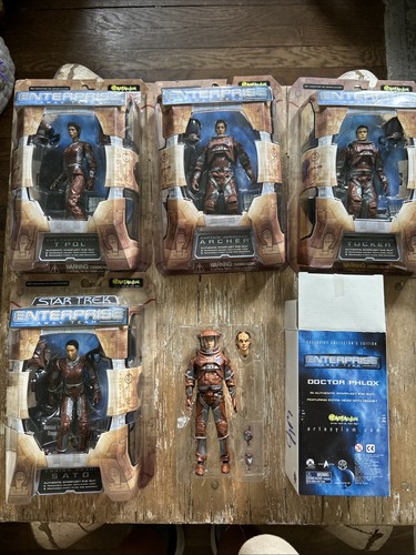 Art Asylum Star Trek Enterprise Away Team Action Figures 2002 Edition ...