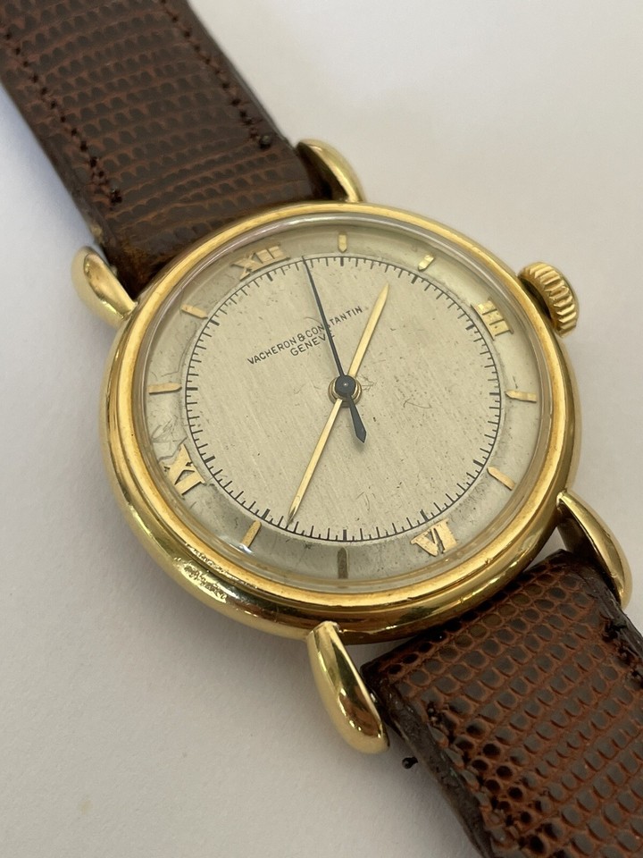 Vacheron Constantin 1940's Vintage Watch with Tear Drop Lugs 18K Gold ...