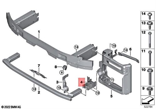 Genuine BMW X5 G05 G07 X5 30dX 40iX 50iX M50dX X7 SAV Adapter Right ...