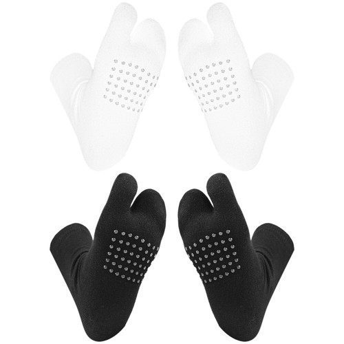 2 Pairs Toe Separated Socks Men Toe Socks Non-skid Toe Socks Women Toe ...