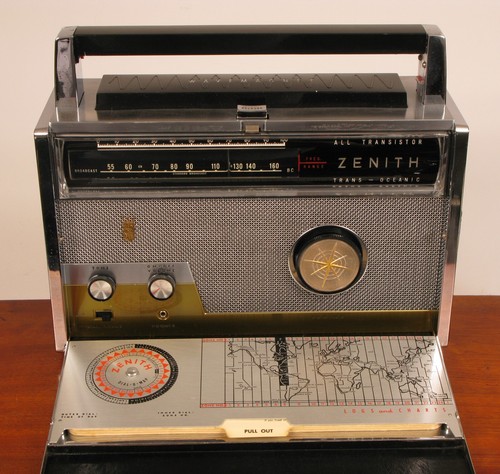 VINTAGE ZENITH TRANSOCEANIC PORTABLE TRANSISTOR RADIO TRANS-OCEANIC ...