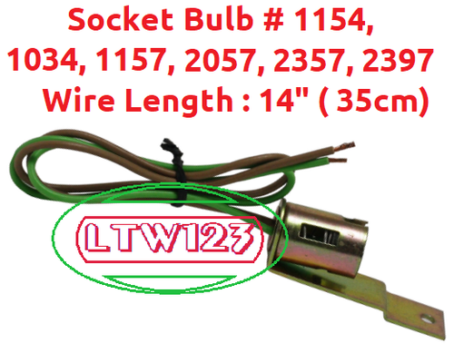 (1) Light Bulb Socket for 1157, 1154, 1034, 2057, 2357, 2397 Universal ...