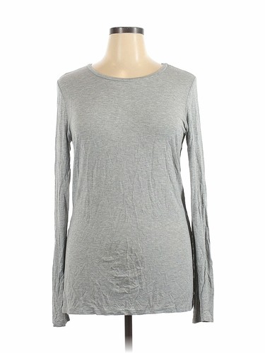 Halogen Women Gray Long Sleeve T-Shirt XXL | eBay
