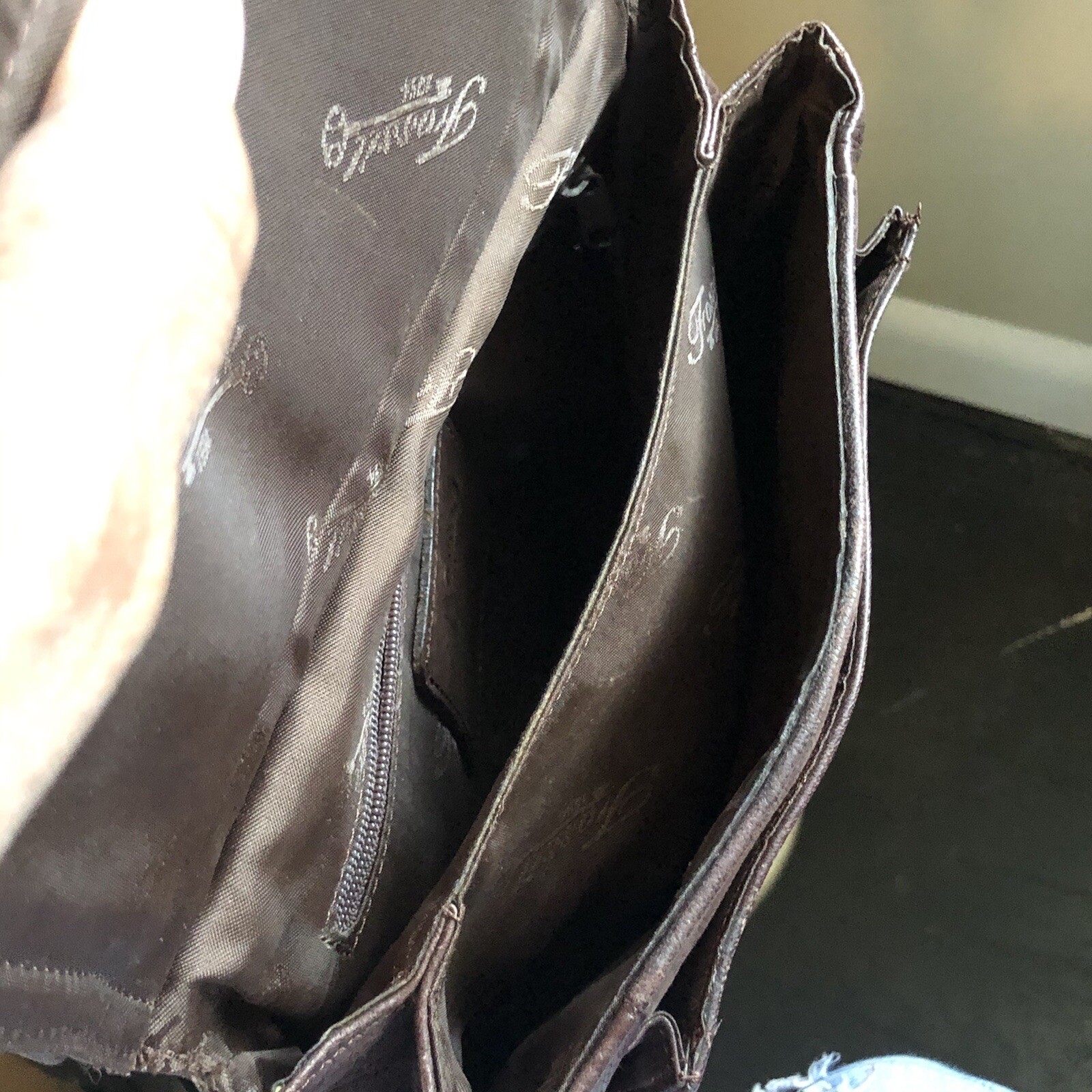 Fossil 1954 Key Crossbody Brown Soft Leather Messenge… - Gem