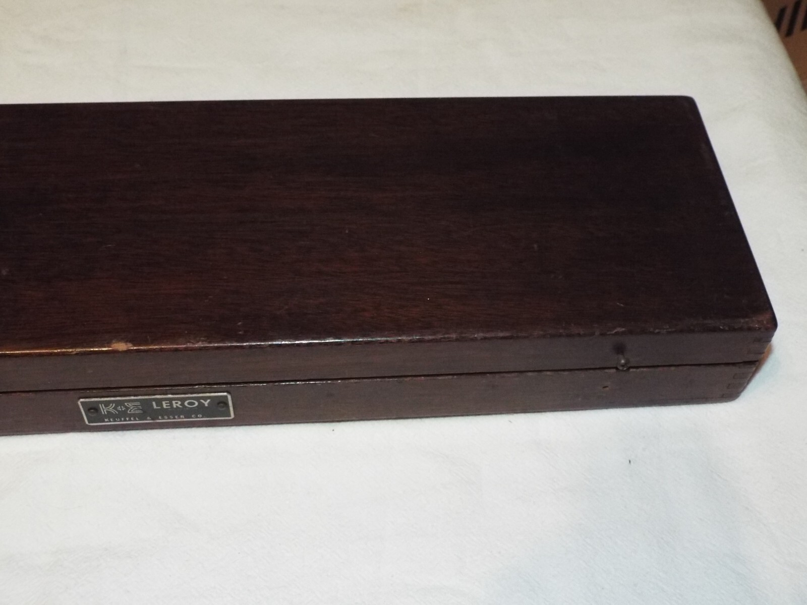 Vintage K&E LEROY Lettering Set Drafting Keuffel Esser Wooden Case 1950 ...