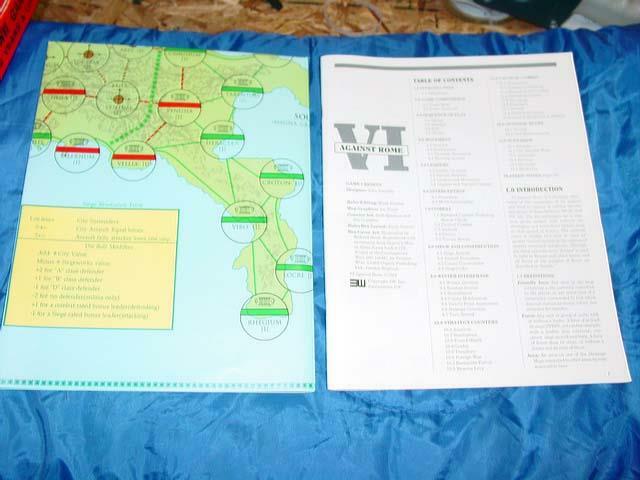 3W 1994 - VI AGAINST ROME game - Campaign for the Capture of Rome 390 ...