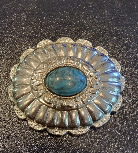 Western Faux Turquoise Belt Buckle Southwestern Aztec Stone Rodeo ...