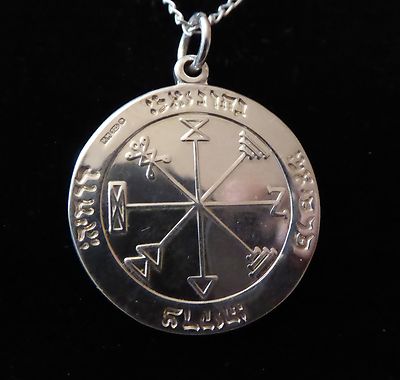 Hand Crafted Sterling Silver Good Luck Talisman Occult Amulet Magick ...