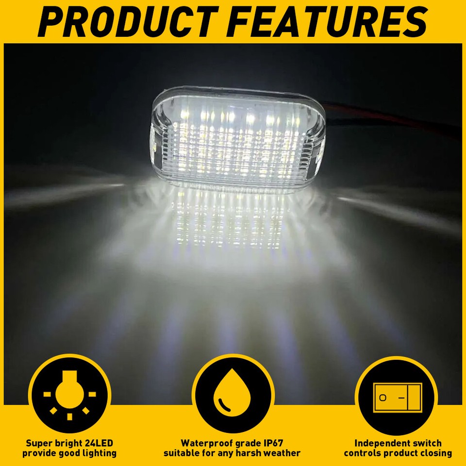 4x Interior LED Dome Light Cargo Area For 2015-2024 Ford Transit 150 ...