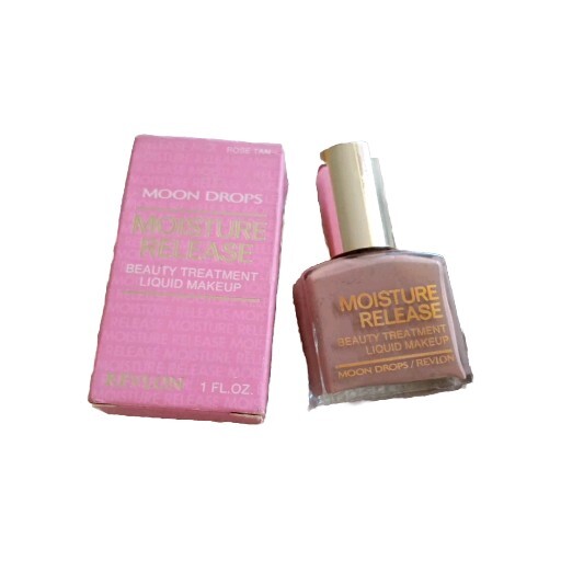 Vintage Revlon Moon Drops Rose Tan Moisture Release Liquid Makeup 1 Oz ...