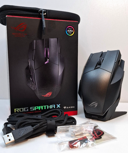 Asus ROG Spatha X Wireless Optical Gaming Mouse - Magnetic Charging ...