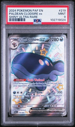 2024 POKEMON PAF EN-PALDEAN FATES SHINY ULTRA RARE PALDEAN CLODSIRE EX ...