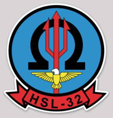 4" NAVY HSL-32 INVADERS HELICOPTER SQUADRON MILITARY VINYL STICKER ...