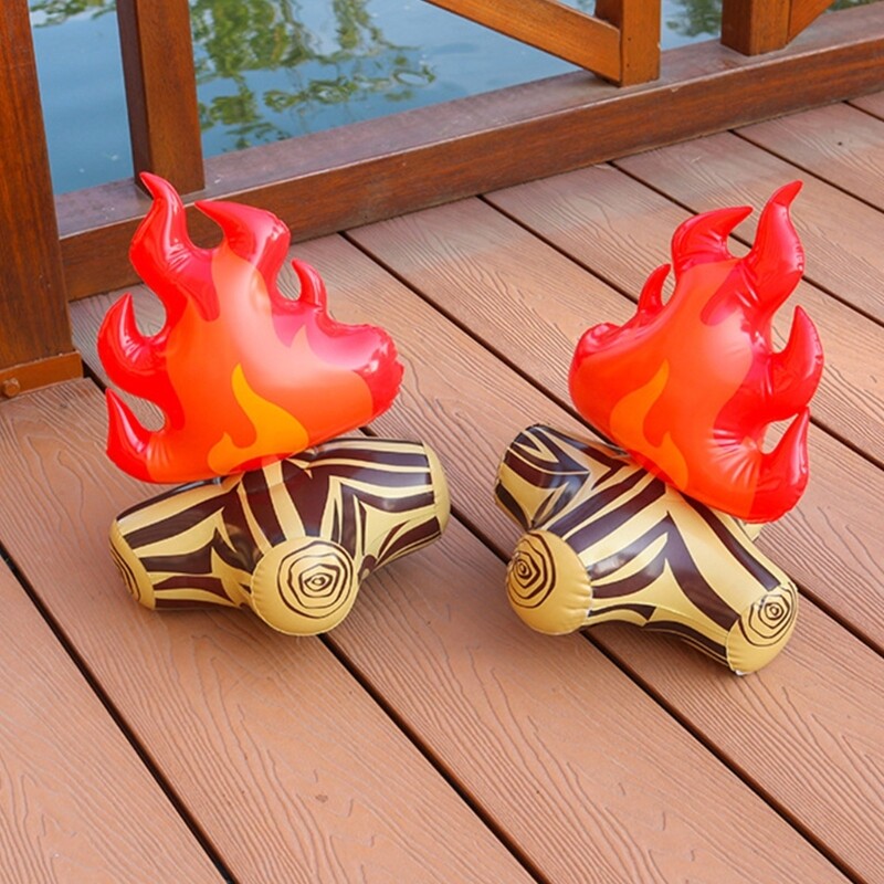 Inflatable Fake Campfire PVC Inflatable Bonfires Decoration Props for ...