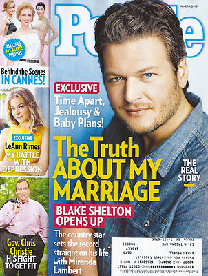 People Magazine June 10 2013 Blake Shelton LeAnn Rimes Ringo Starr The ...