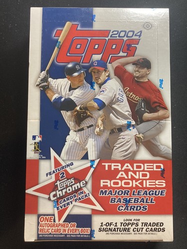 2004 topps Traded & Rookies Baseball 24 Pack Factory Sealed Box 🔥 | eBay