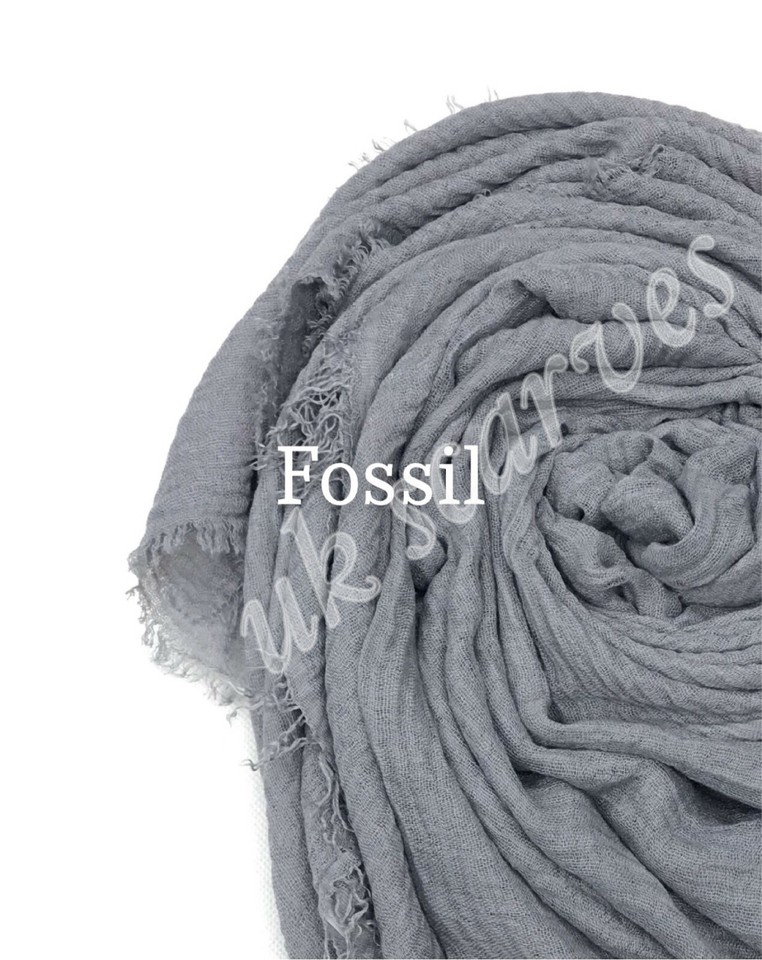 New Style Crinkle Scarf Hijab Plain Maxi Headscarf Crimp Scarves Shawl ...
