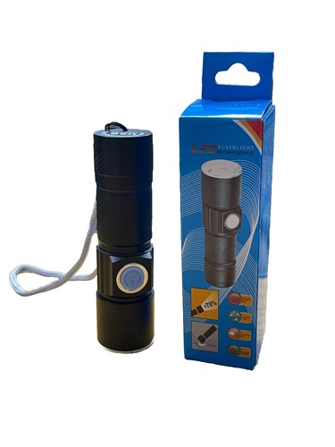 ZOOM TACTICAL LED USB RECHARGEABLE handheld FLASHLIGHT for Home Office ...